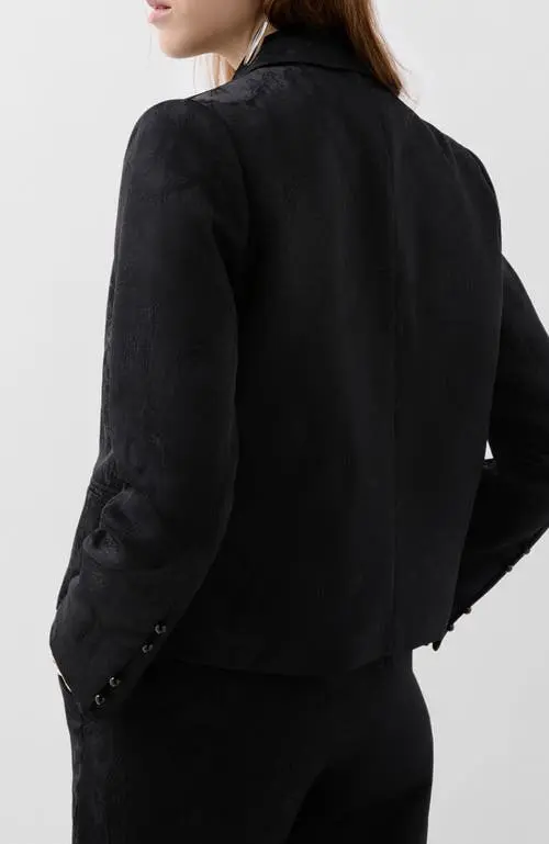 SCALPERS Jac Asian Jacquard Blazer - Black