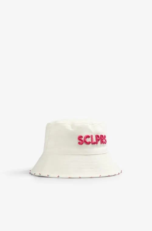 SCALPERS Beads Bucket Hat - White