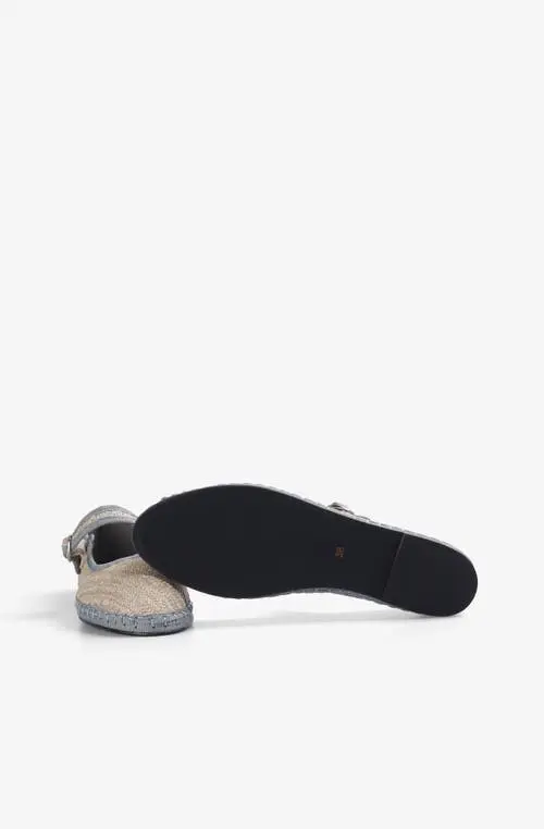 SCALPERS Rustic Strap Slipper - Silver