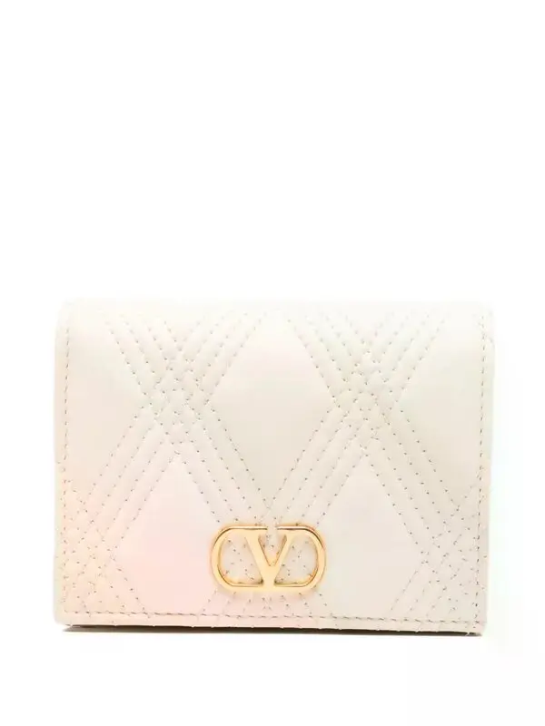 Valentino Garavani Quiltie 67 Wallet - Neutrals