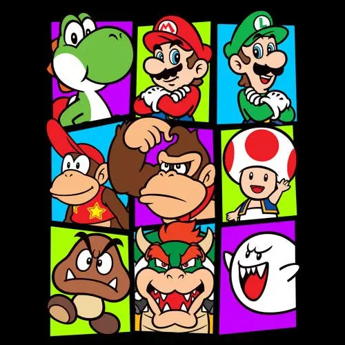 NINTENDO Mario Cast Graphic T-shirt