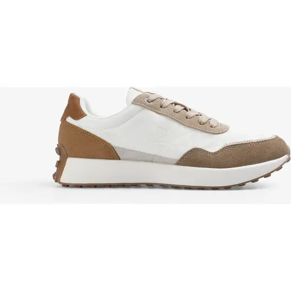 SCALPERS Oregon Suede Sneakers - Offwhite-camel