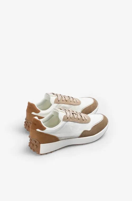 SCALPERS Oregon Suede Sneakers - Offwhite-camel