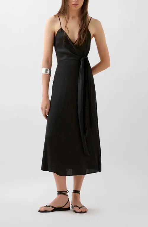 SCALPERS Slip Knot Midi Dress - Black