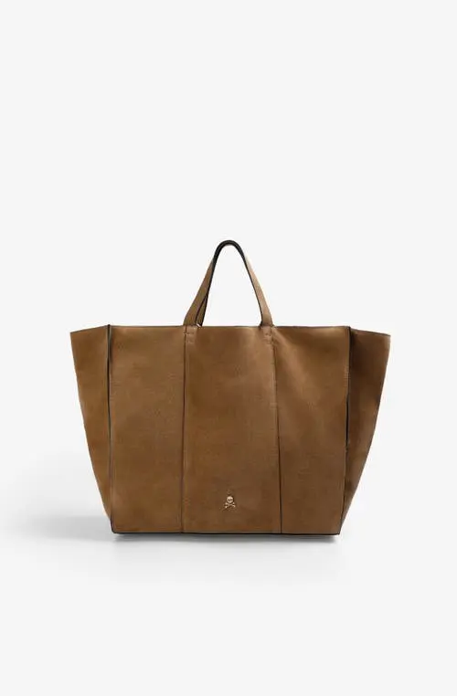 SCALPERS Suede Sp Tote Bag