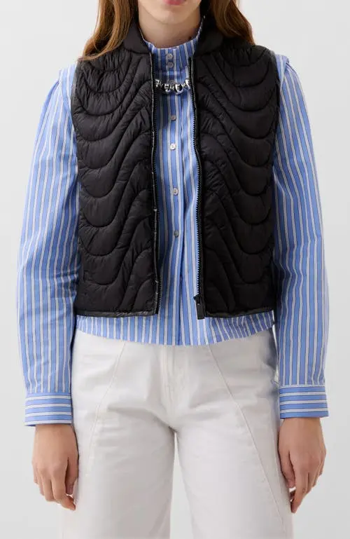 SCALPERS Gstaad Basic Quilted Gilet - Black