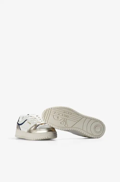 SCALPERS Vega Suede And Mesh Platform Sneakers