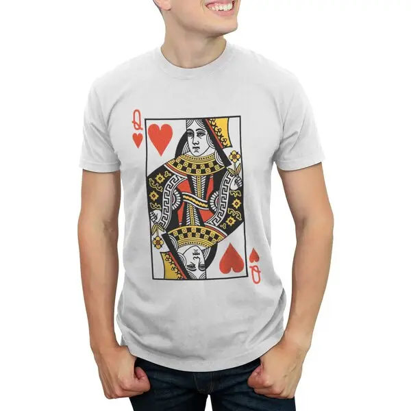 LOST GODS Queen Of Hearts Graphic T-shirt - White