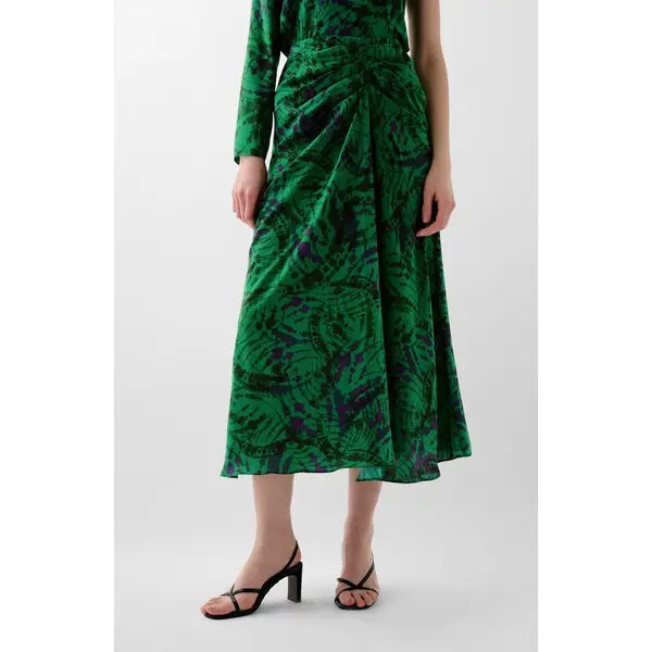 SCALPERS Printed Midi Skirt