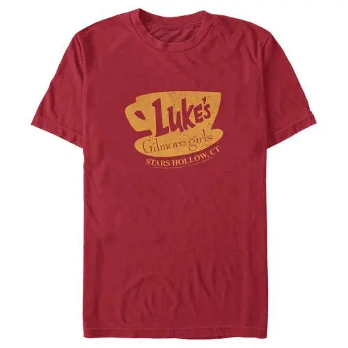GILMORE GIRLS Distressed Luke's Diner Logo Graphic T-shirt