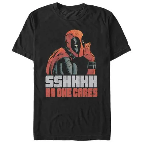 MARVEL Deadpool No One Cares Short Sleeve Graphic T-shirt