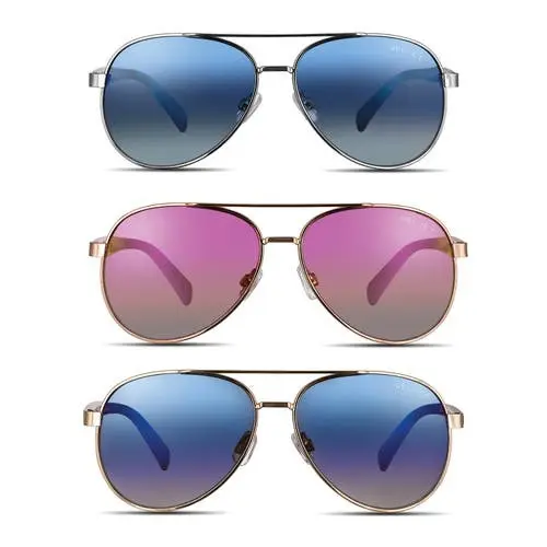 VELVET EYEWEAR Aviator Flash Sunglass Style Box - Multi