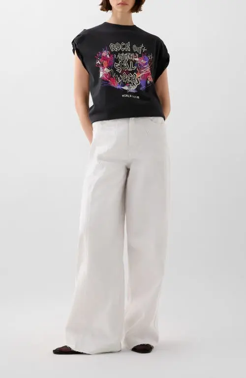 SCALPERS Rock On' Logo T-shirt - Darkgrey