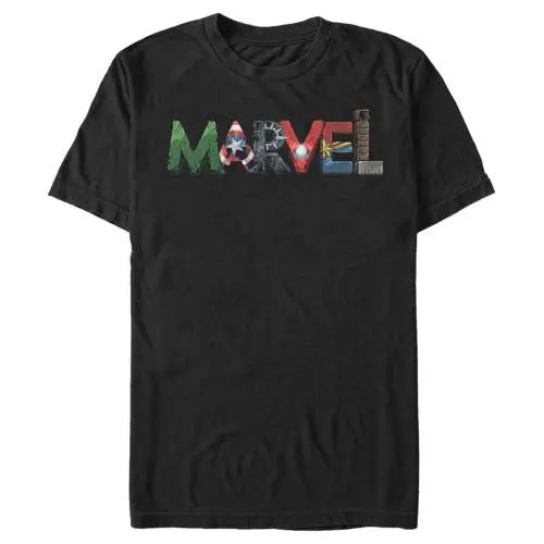 MARVEL Logo Hero Font Graphic T-shirt