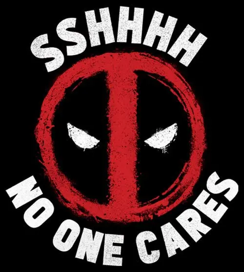 MARVEL Deadpool Sshhhh... No One Cares Graphic T-shirt