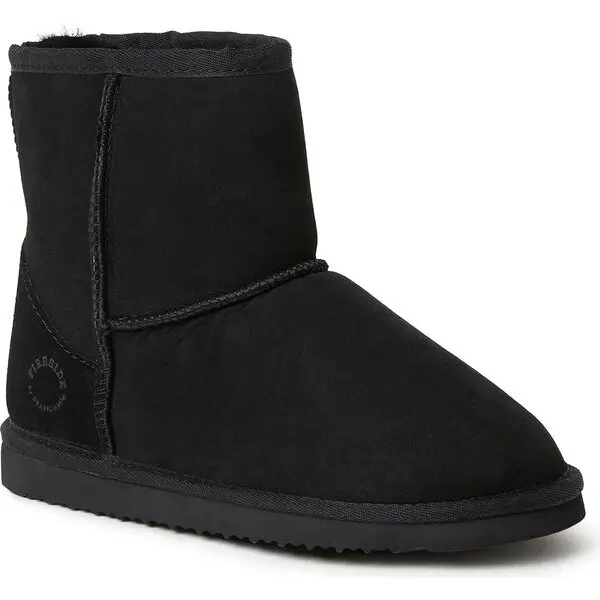DEARFOAMS Fireside Rosebery Genuine Shearling Pull-on Boots - Black