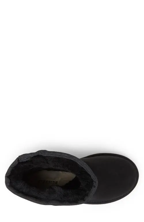 DEARFOAMS Fireside Rosebery Genuine Shearling Pull-on Boots - Black
