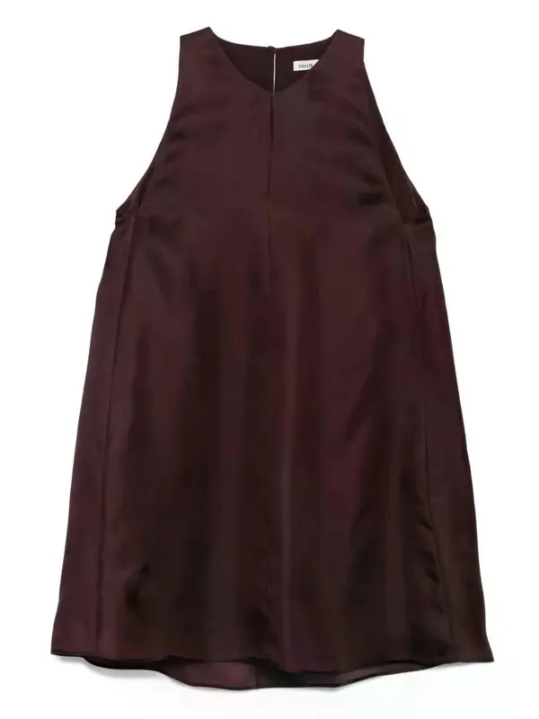 Khaite Sleeveless Silk Dress - Red