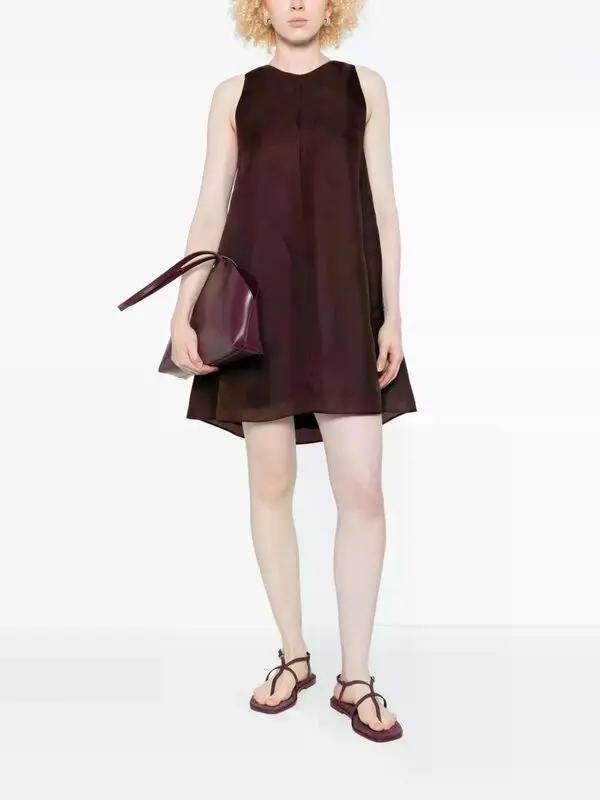 Khaite Sleeveless Silk Dress - Red