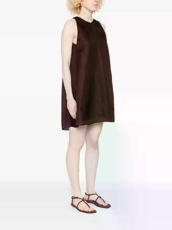 Khaite Sleeveless Silk Dress - Red
