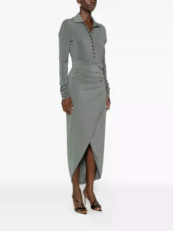 Alberta Ferretti Draped Jersey Dress