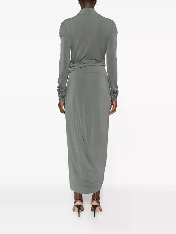 Alberta Ferretti Draped Jersey Dress