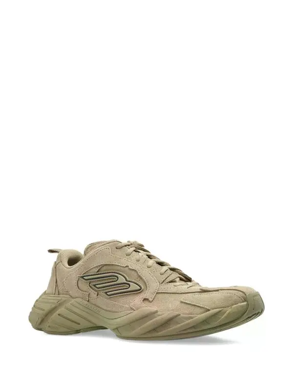 Balenciaga Monday Logo-appliqué Sneakers - Neutrals