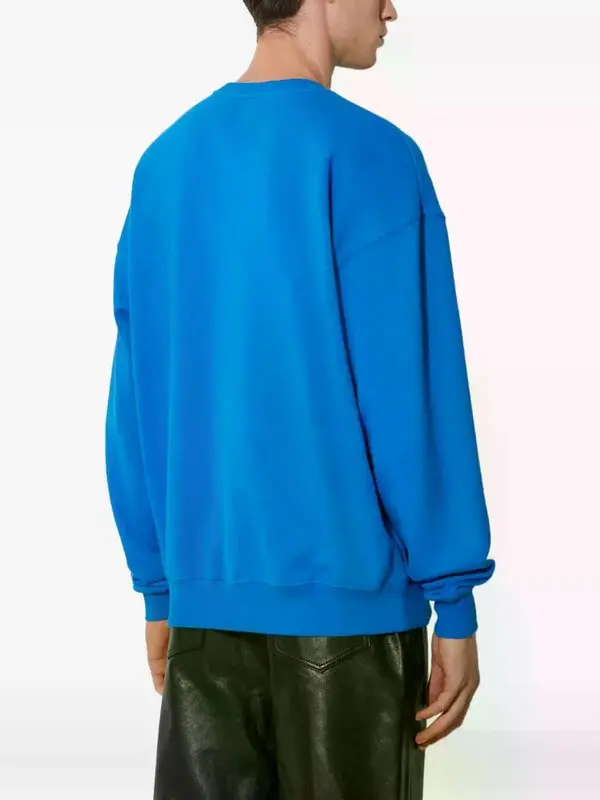 AWAKE NY Embroidered Crew-neck Sweatshirt - Blue