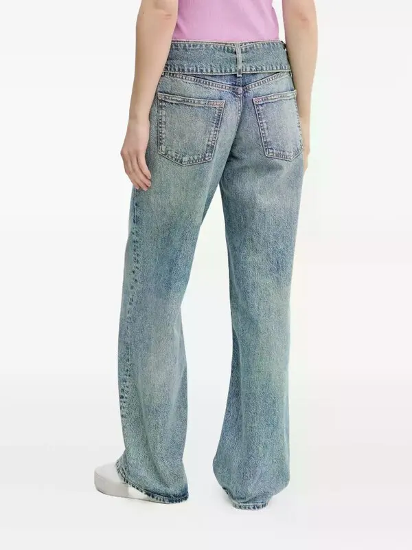 Hugo Belted Flared-leg Jeans