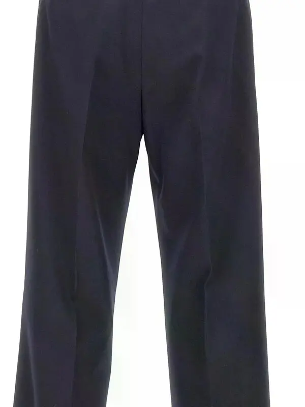 PT TORINO Single-pleat Wool Trousers - Blue