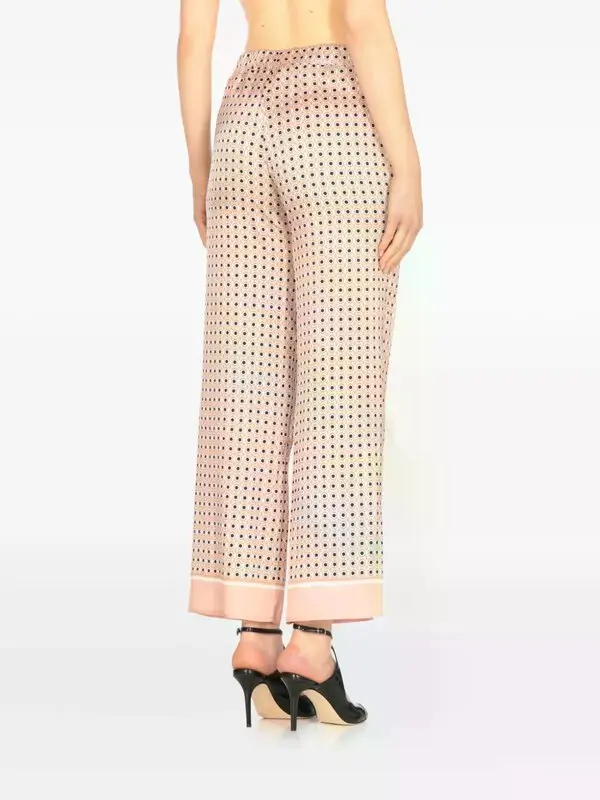 KANGRA Geometric-pattern Straight Trousers