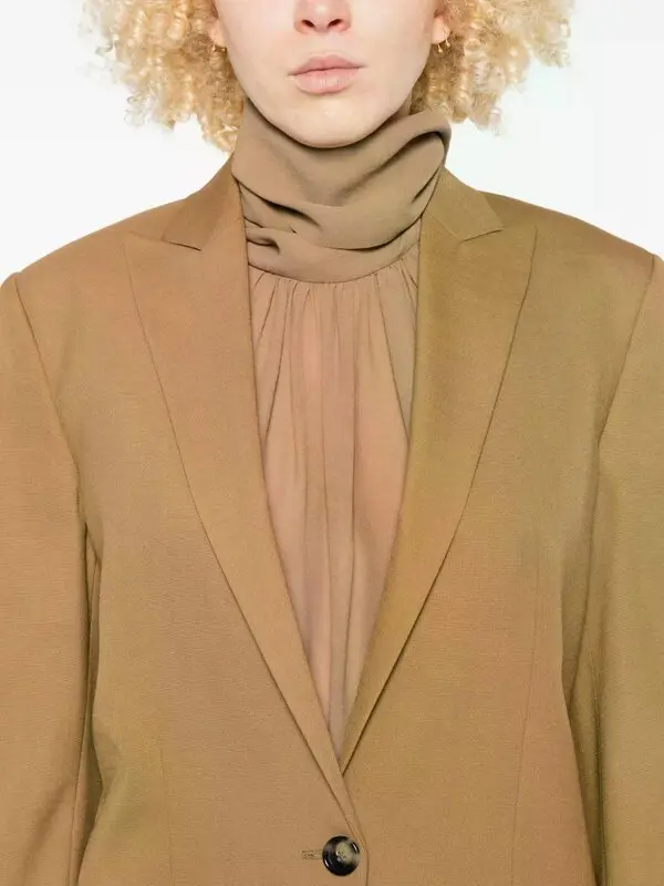 Alberta Ferretti Single-breasted Blazer - Neutrals