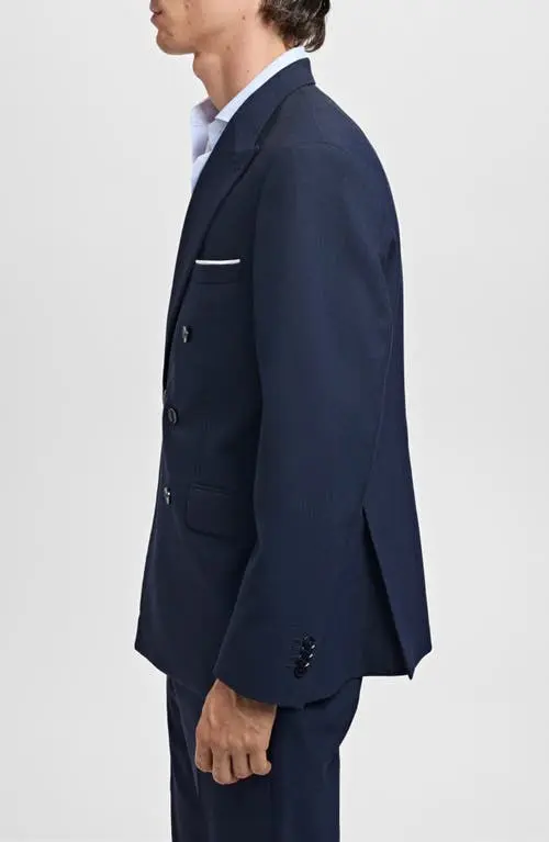 Mango Slim Fit Double Breasted Blazer