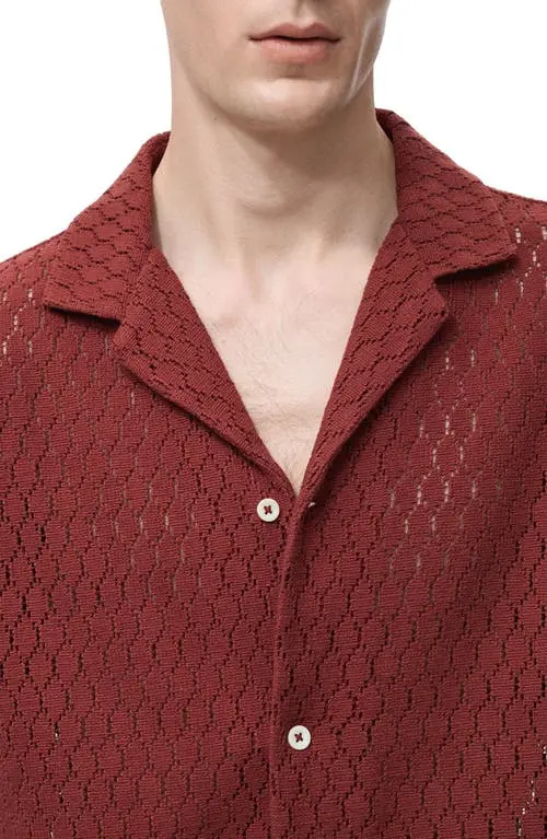 Mango Open Stitch Knit Shirt