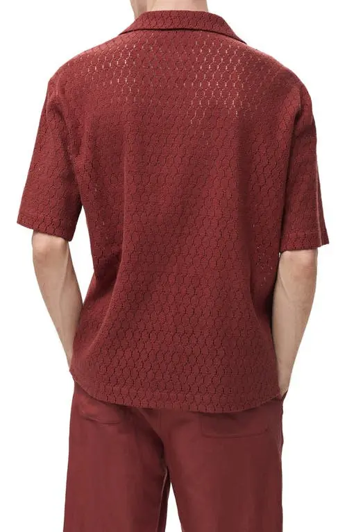 Mango Open Stitch Knit Shirt