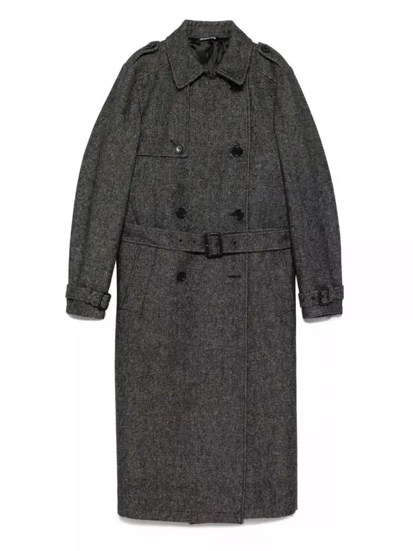 ERALDO Belted Double-breasted Coat