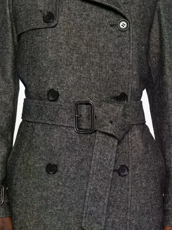 ERALDO Belted Double-breasted Coat