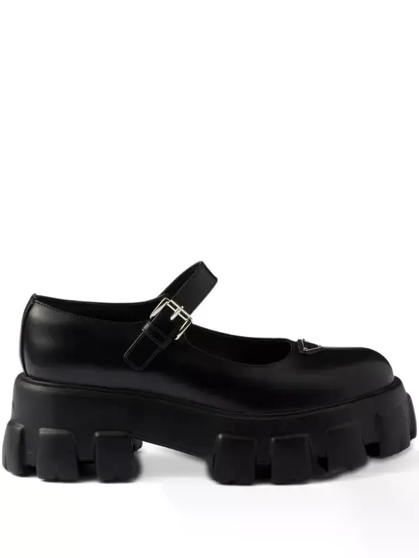 Prada Logo-detail Leather Pumps
