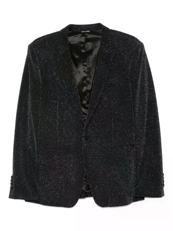 REVERES 1949 Lurex-detail Single-breasted Blazer