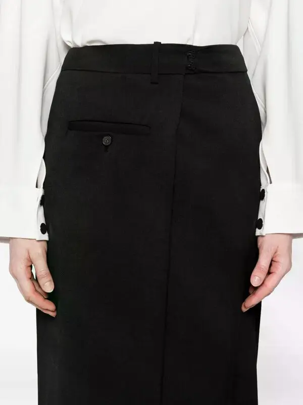 Erika Cavallini Wrap-design Midi Skirt