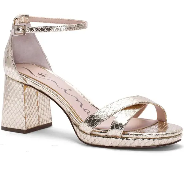 Nina Beau Ankle Strap Sandal - Platino