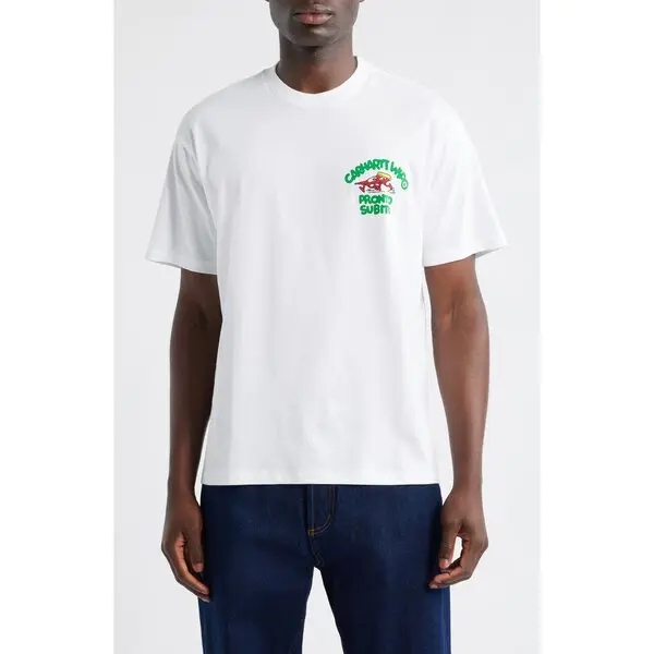Carhartt Work In Progress Pronto Organic Cotton Graphic T-shirt - White