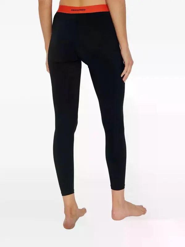 Dsquared2 Logo-waistband Leggings - Black