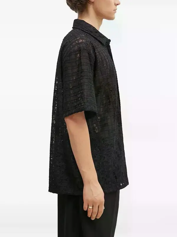 PLEASURES Lace-grid Shirt
