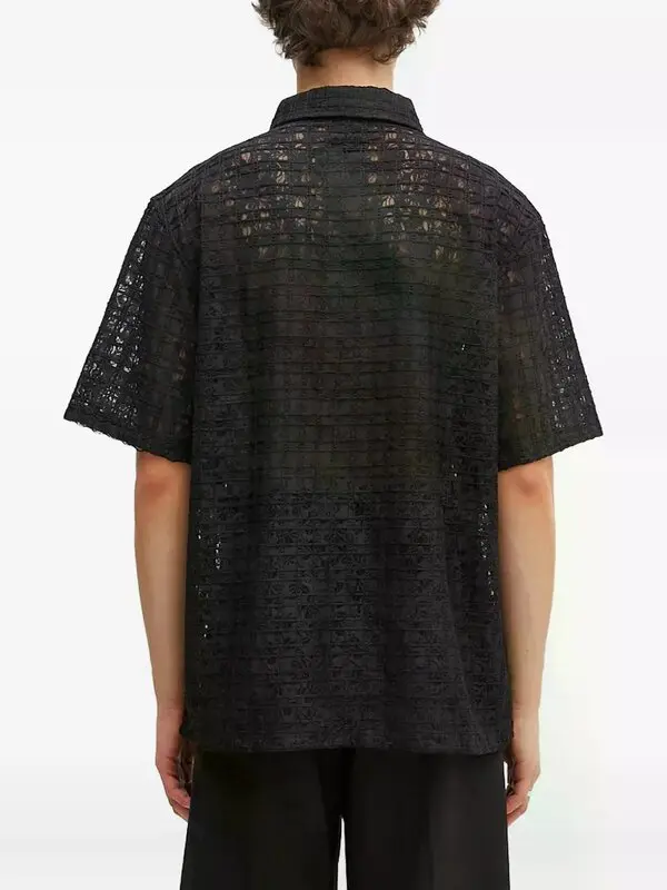 PLEASURES Lace-grid Shirt