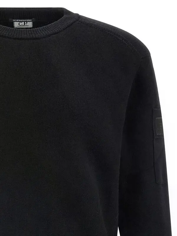 C.P. COMPANY Logo-patch Crewneck Sweater