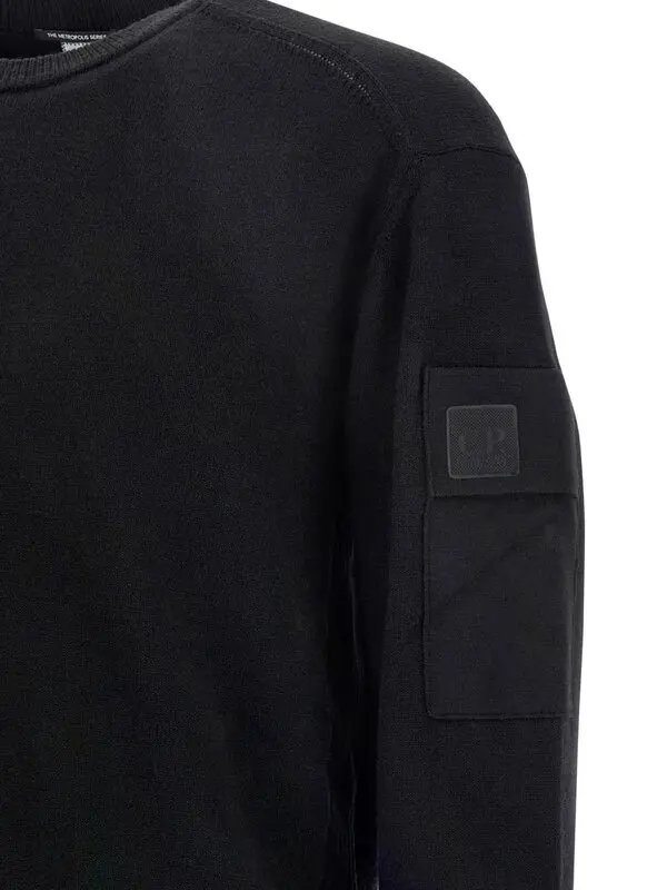 C.P. COMPANY Logo-patch Crewneck Sweater