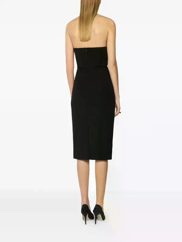 GENNY Embellished Strapless Midi Dress