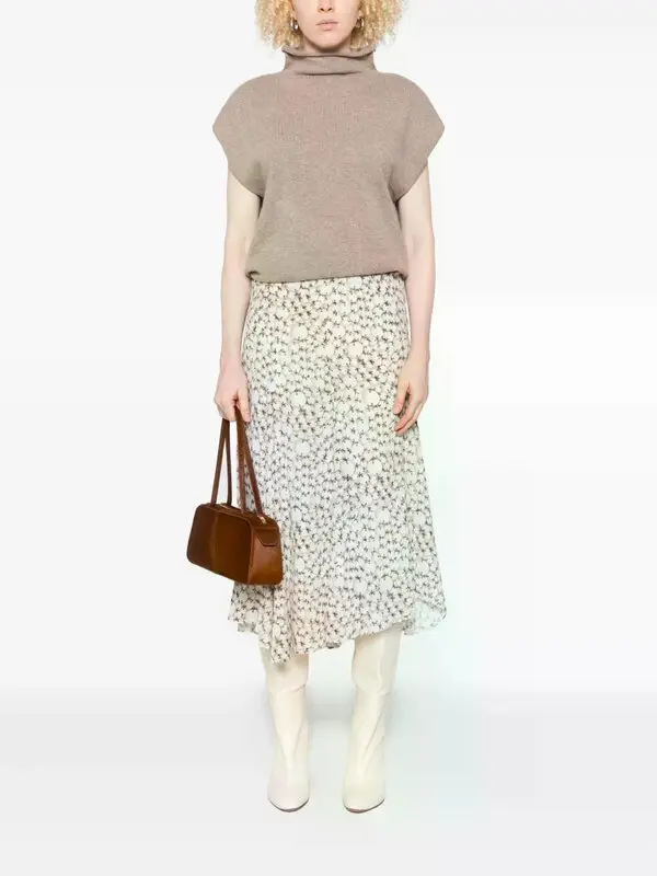 Erika Cavallini Aria Sleeveless High-neck Knit Top