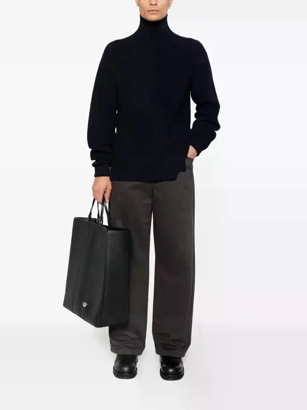 JIL SANDER Ribbed High-neck Sweater